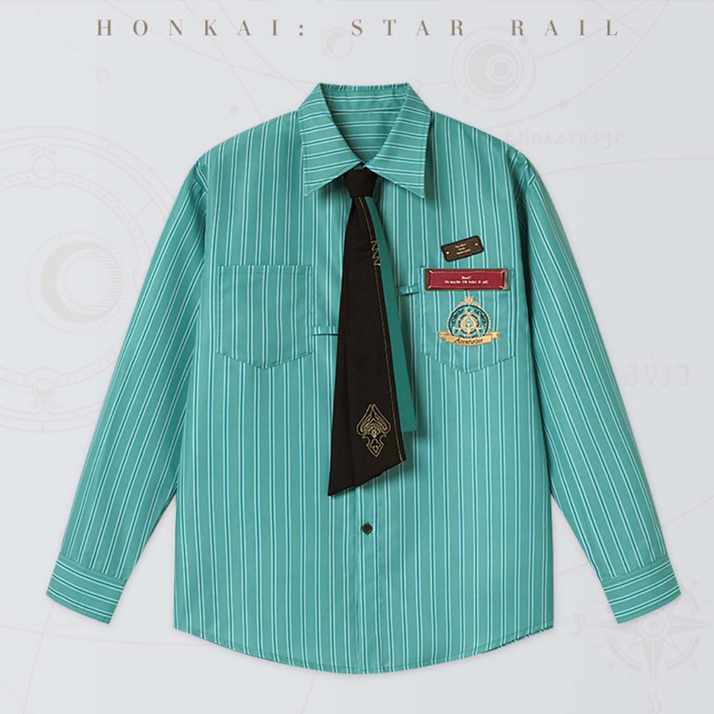 Honkai: Star Rail Aventurine Impression Series Striped Shirt – Honkai Shop