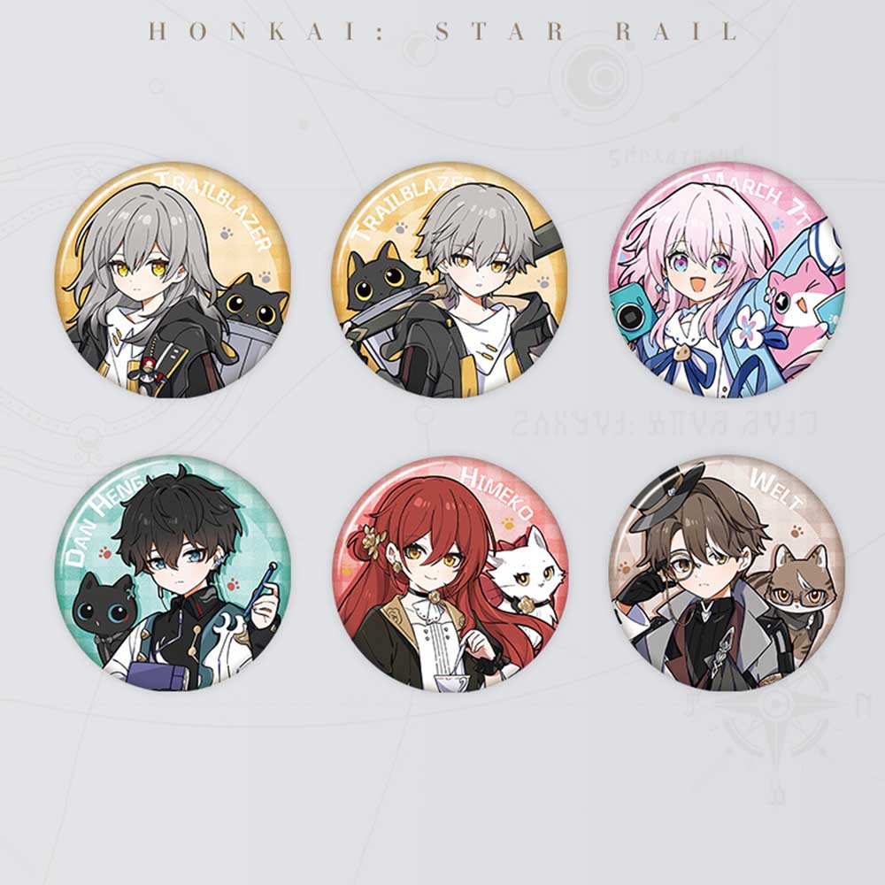 Honkai: Star Rail Little Cat Series Tinplate Badge – Honkai Shop