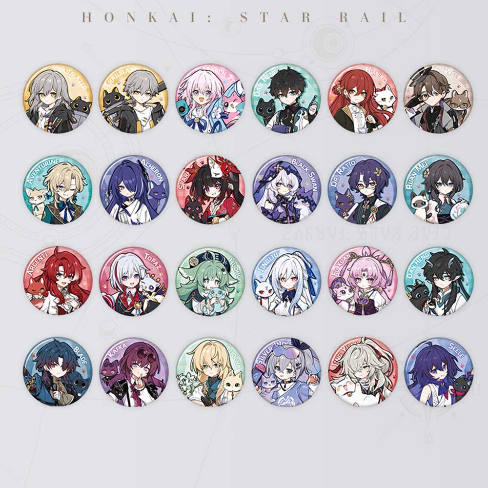 Honkai: Star Rail Little Cat Series Tinplate Badge – Honkai Shop