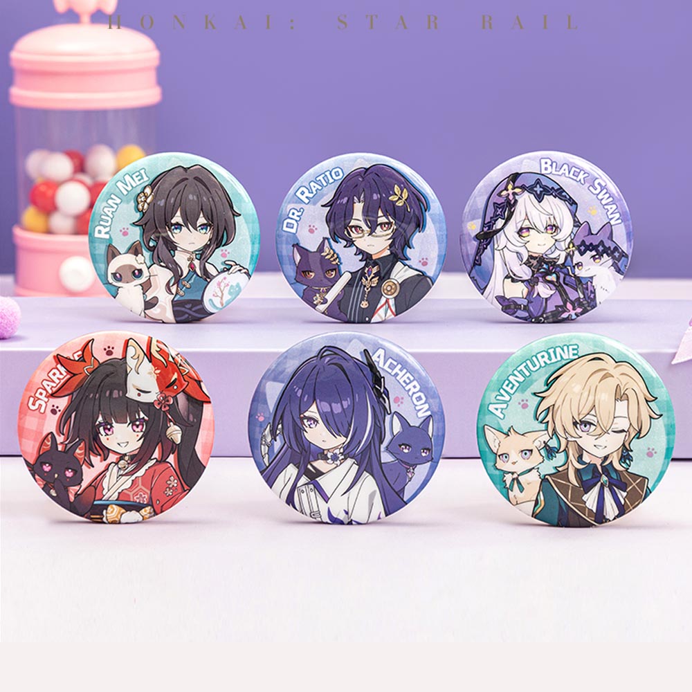 Honkai: Star Rail Little Cat Series Tinplate Badge – Honkai Shop