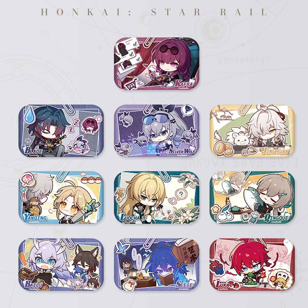 Honkai: Star Rail Pom-Pom Photo Album Series Tinplate Badges – Honkai Shop