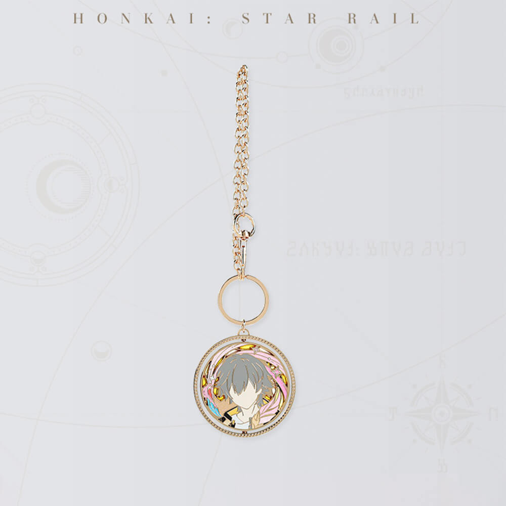 Honkai Star Rail Trailblazer Writing Series Rotating Metal Keychain ...